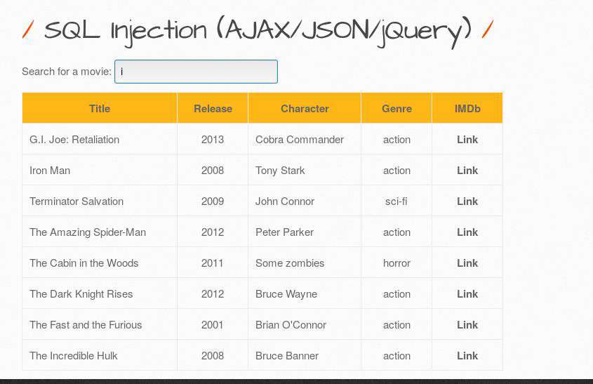 Sql Injection Ajaxjsonjquery · Teckk2
